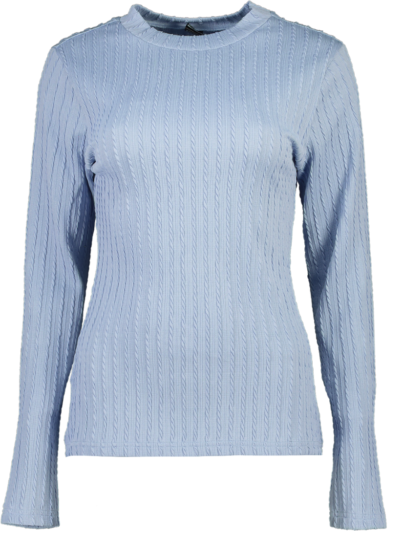 Blue Ribbed Top - Tops & T-Shirts | PEP