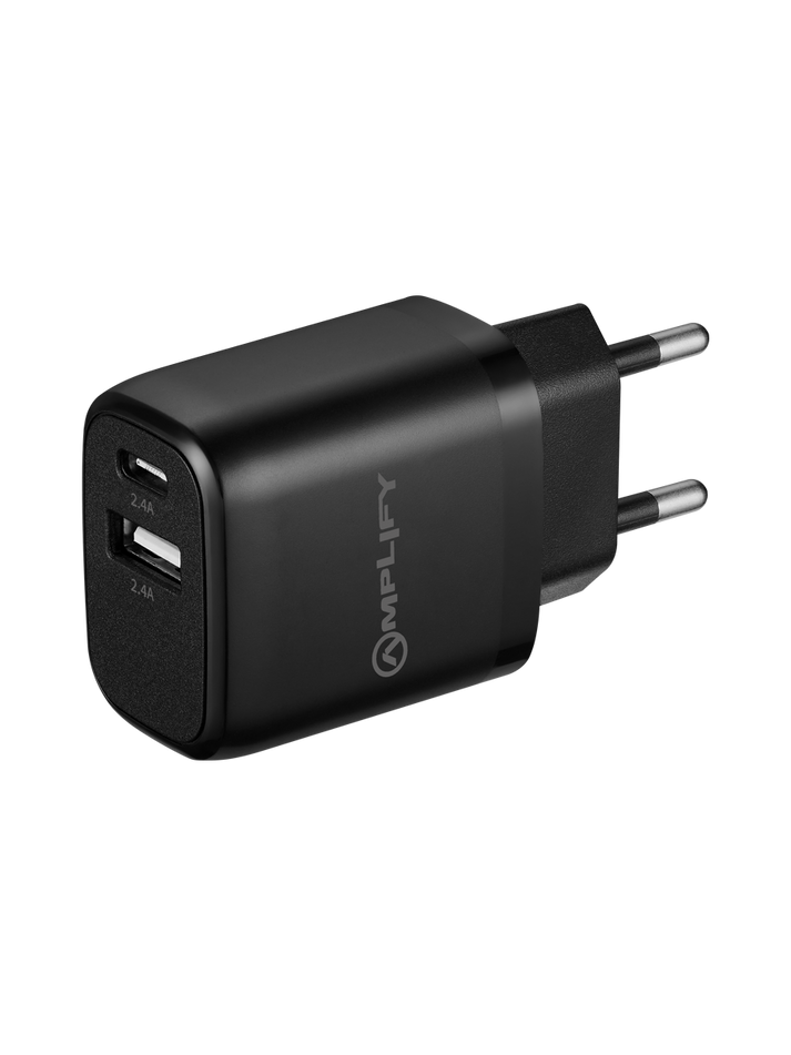 Amplify 12W Dual Wall Charger - Chargers | PEP