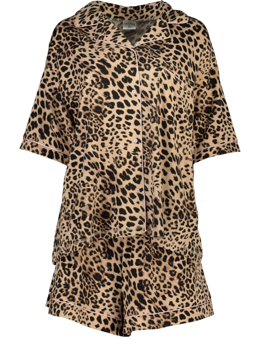 Animal Print Top And Shorts Set Pijama - Pyjamas Sets | PEP