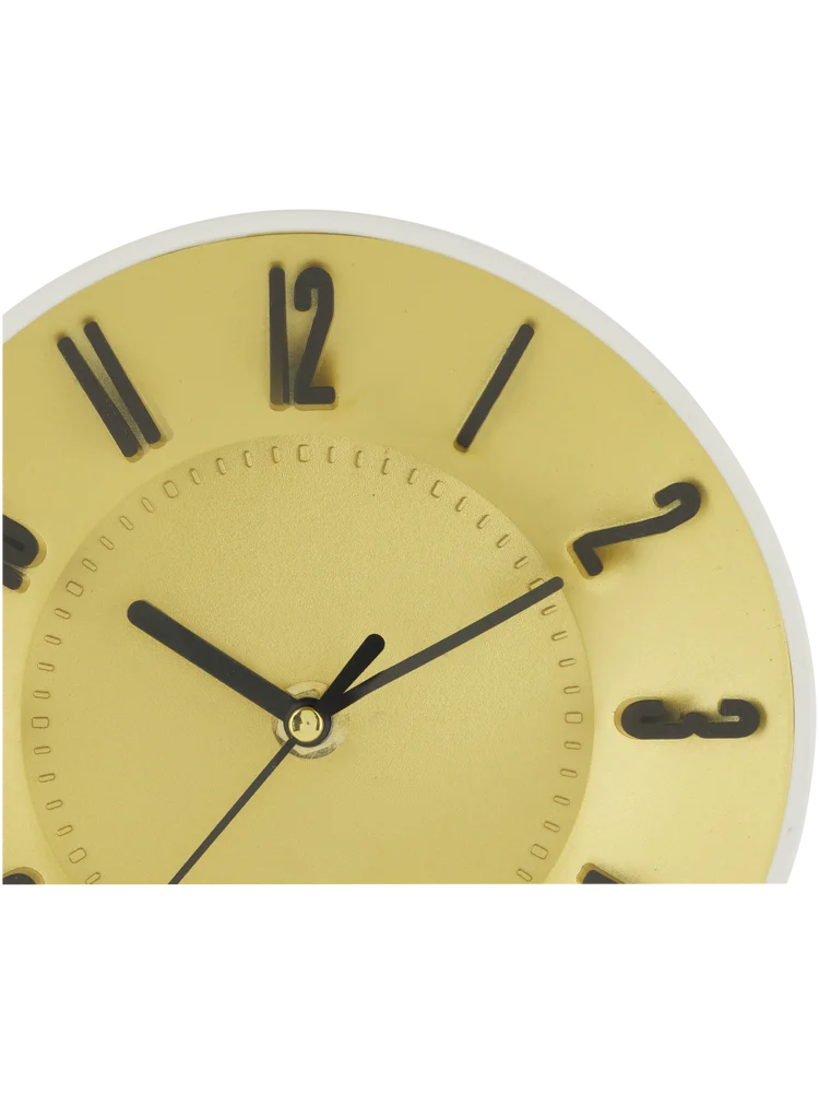 Small Decorative Gold Plastic Quartz Clock – PEP Online