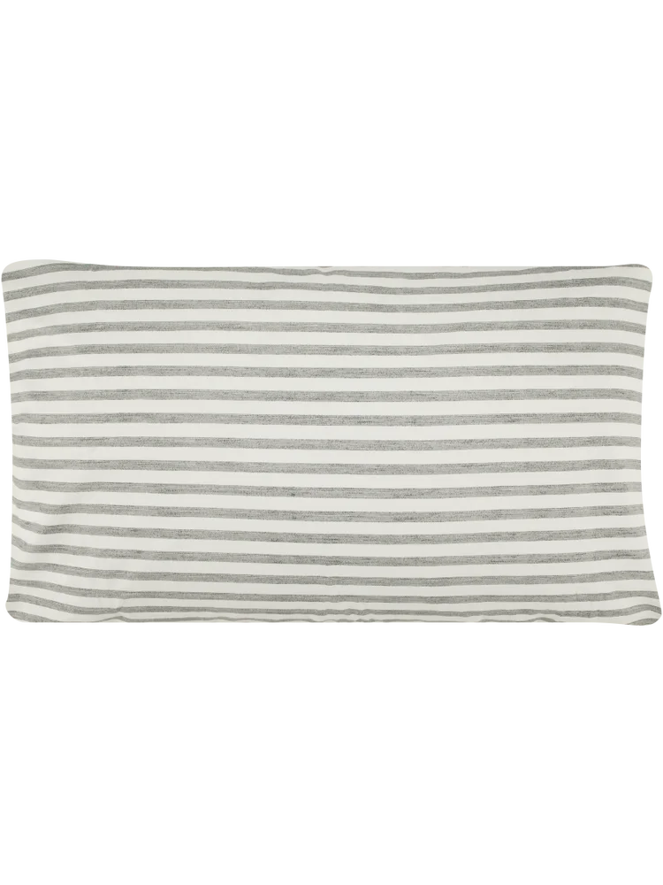 Soft Grey White Striped Standard Pillow – PEP Online