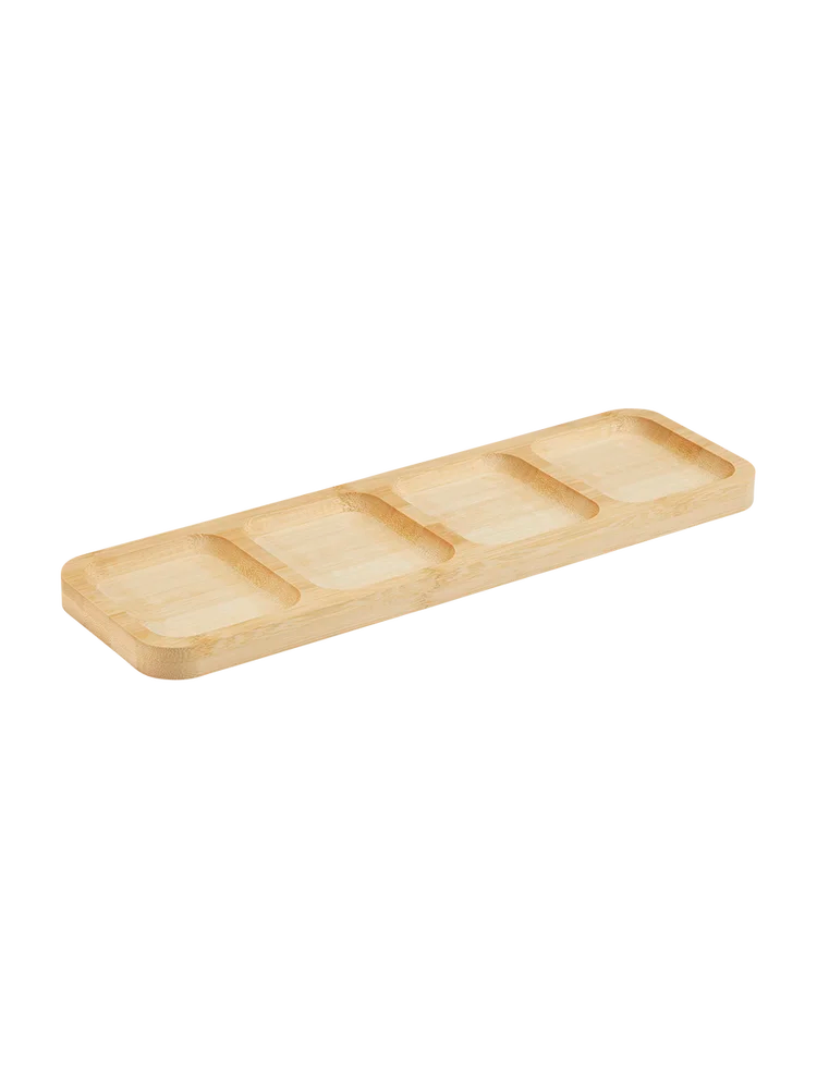 Bamboo 4-Compartment Serving Tray 33x10x1.5cm – PEP Online