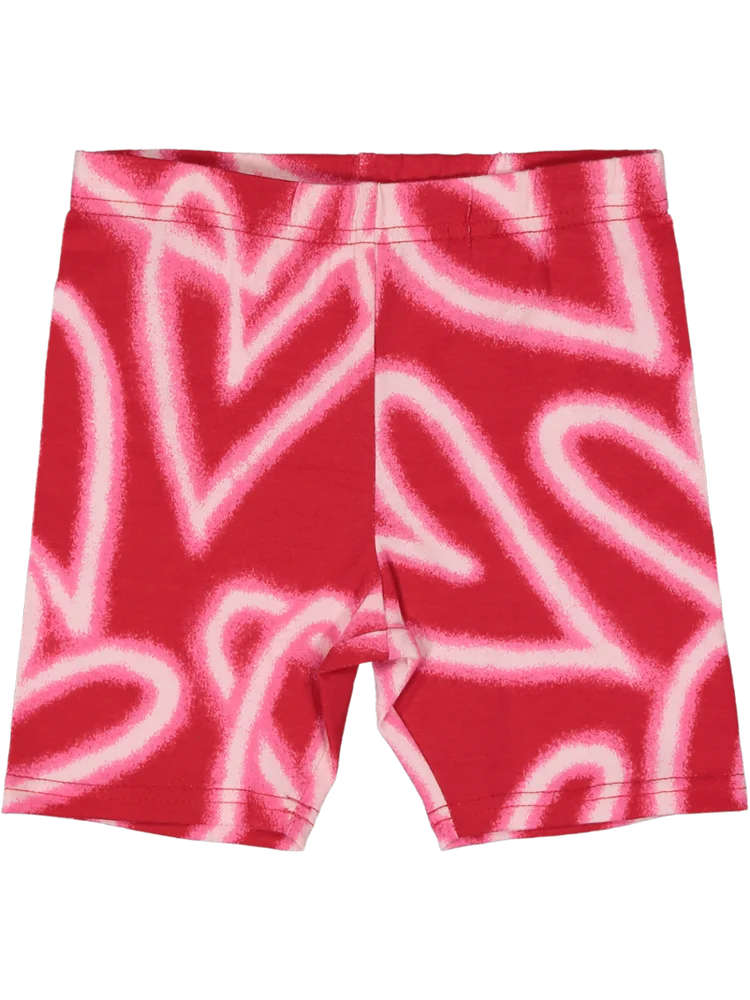 Red Heart Print Cycle Shorts – PEP Online