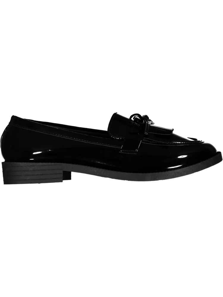 Black Loafer With Bow Detail – PEP Online