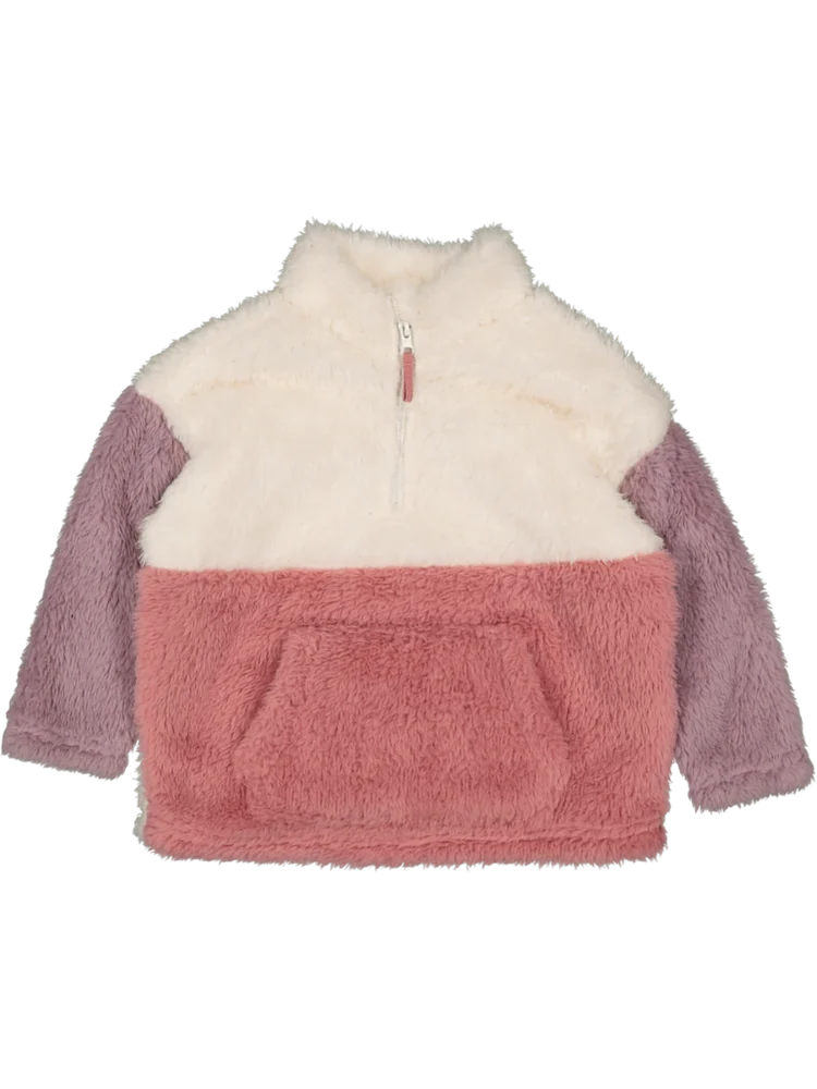 Fluffy Color Block Quarter-Zip Pullover – PEP Online