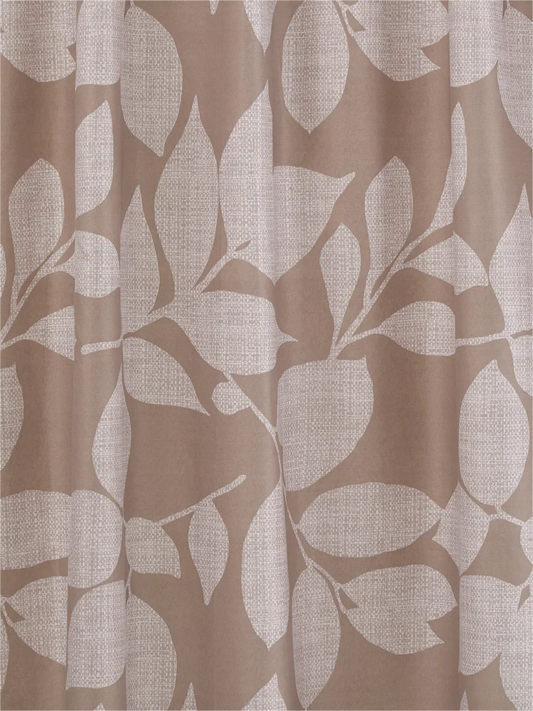 Leaves Printed Unlined Microfiber Curtain – PEP Online